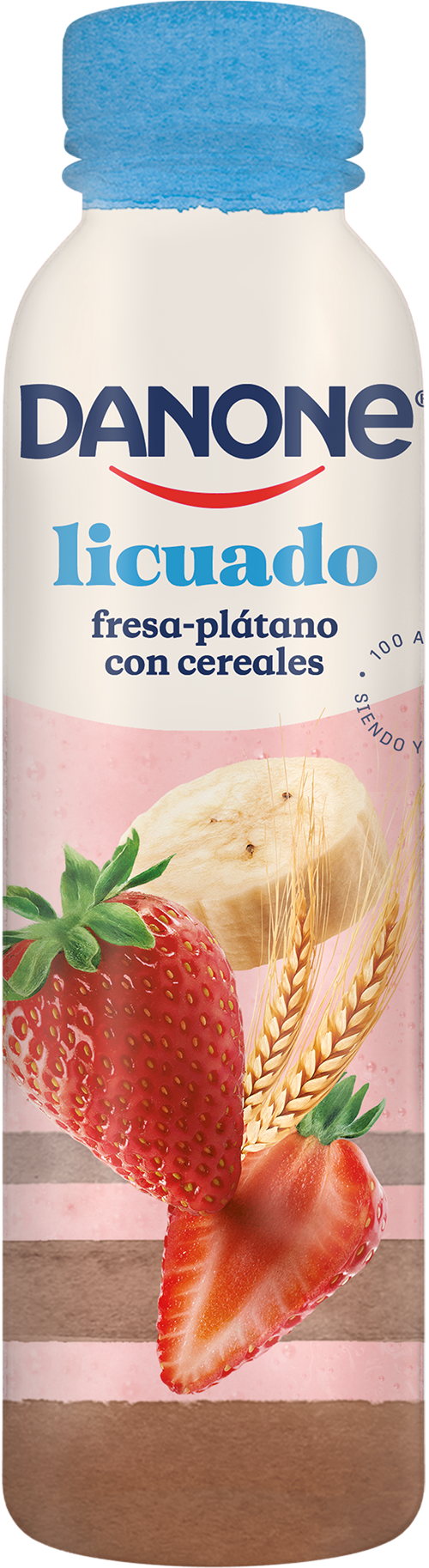Licuado de fresa y plátano con cereales - Danone México
